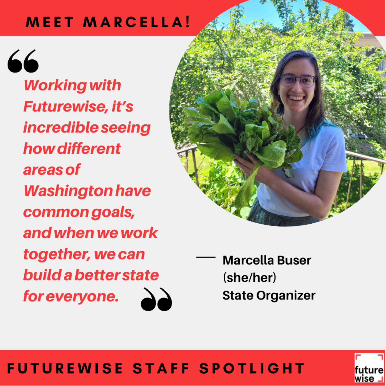Meet Marcella Futurewise Staff Spotlight Futurewise